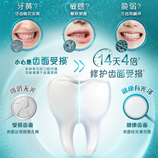 Colgate bright whitening toothpaste daily gloss fluorine-containing ...