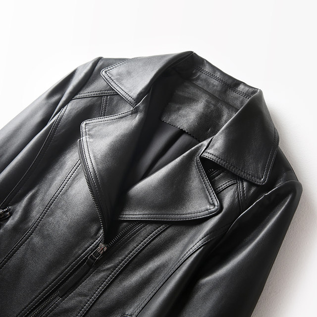 Sheepskin small leather jacket women's short autumn and winter new ...