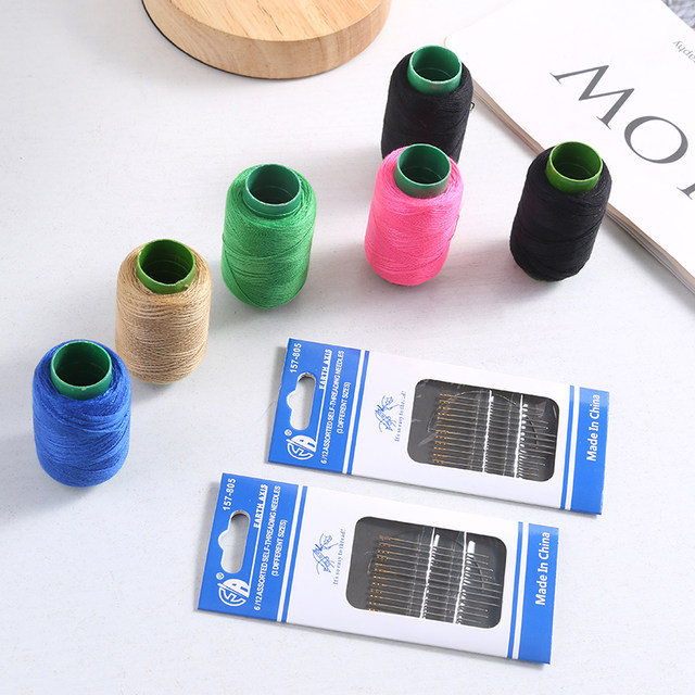 Household color sewing thread sewing machine thread small roll red and ...
