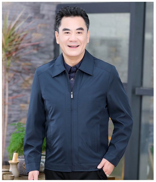 2021 middle-aged and elderly jackets casual spring jackets thin tops ...