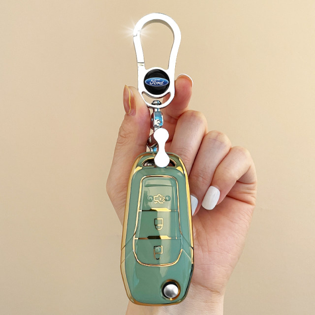 Suitable for Ford 2021 Ferry Key Set Golden Platinum 15/17/19 Folding ...