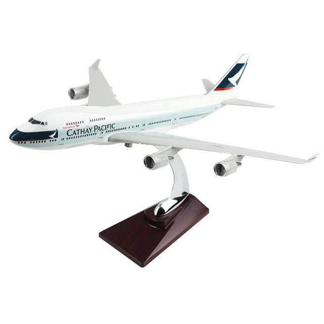 A350 Cathay Pacific passenger aircraft B747 simulated aircraft model ...