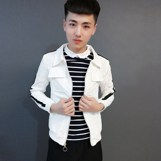 2025 Spring and Autumn New Men's Short Slim Thin Jacket Trendy Men's ...