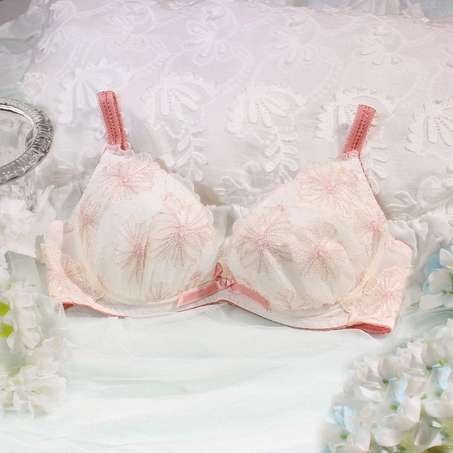 Japan Risa Magli genuine push-up bra women's underwear large steel ring ...