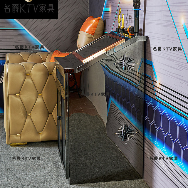 KTV inclined karaoke cabinet stainless steel embedded cabinet box ...