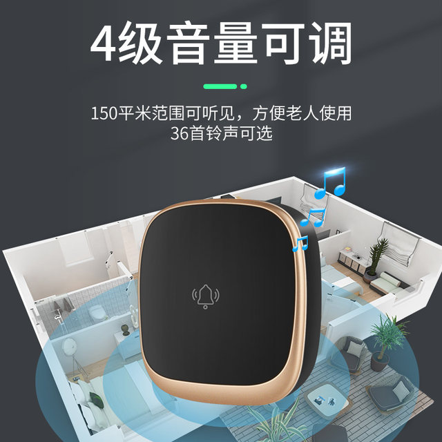 Elderly caller, wireless bedside home patient bell, one-touch call for ...