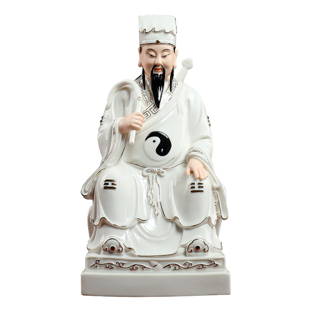 Qizhen Ceramic Ornaments Lu Dongbin Statue Lu Zu Statue Chunyang ...