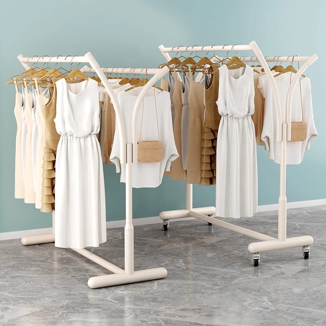 Clothing store display rack island rack floor-standing men's and women ...