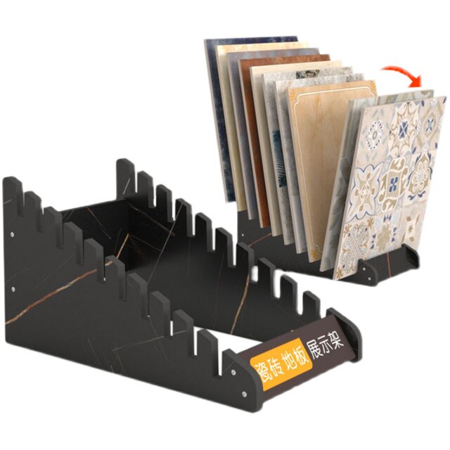 Tile sample display rack wooden floor display rack floor-standing ...