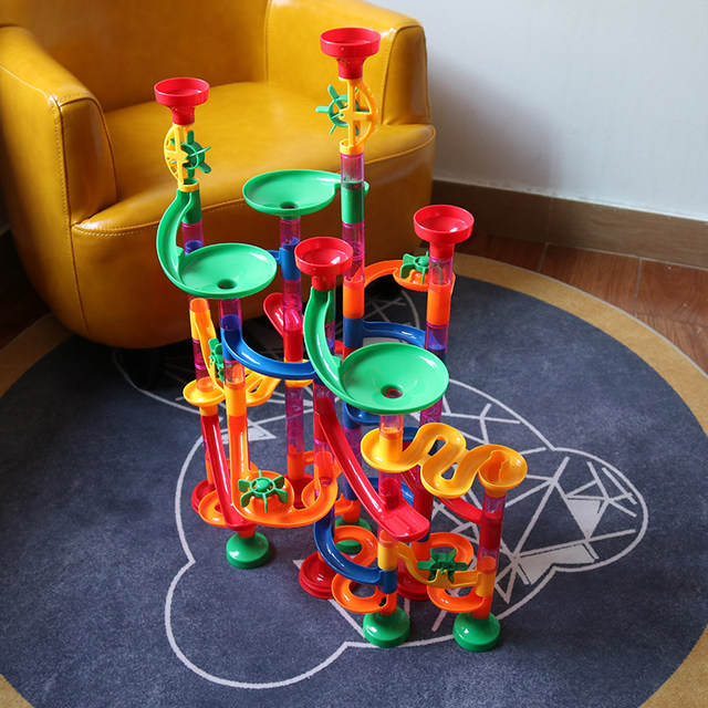 Hundred -changing children's rolling orbit slide larch toy game space ...