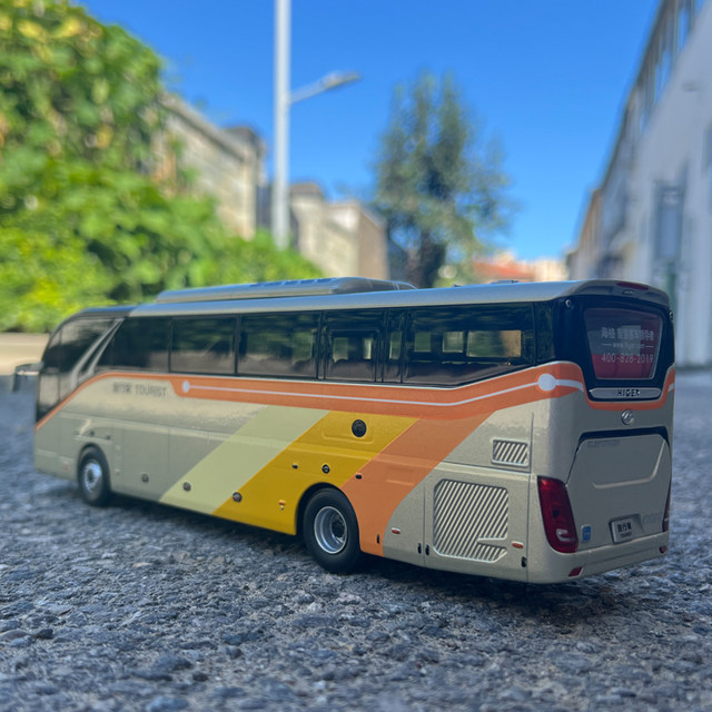 1/42 Suzhou Golden Dragon Bus Model Hyoge Traveler Bus Alloy Model ...