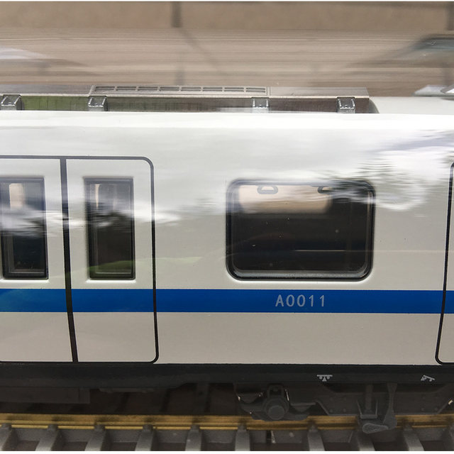 1:68 subway vehicle model Lanzhou Metro Line 1 engineering vehicle ...