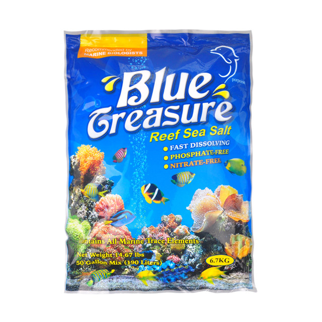 Blue treasure sea salt sea water fish tank software hard bone coral ...