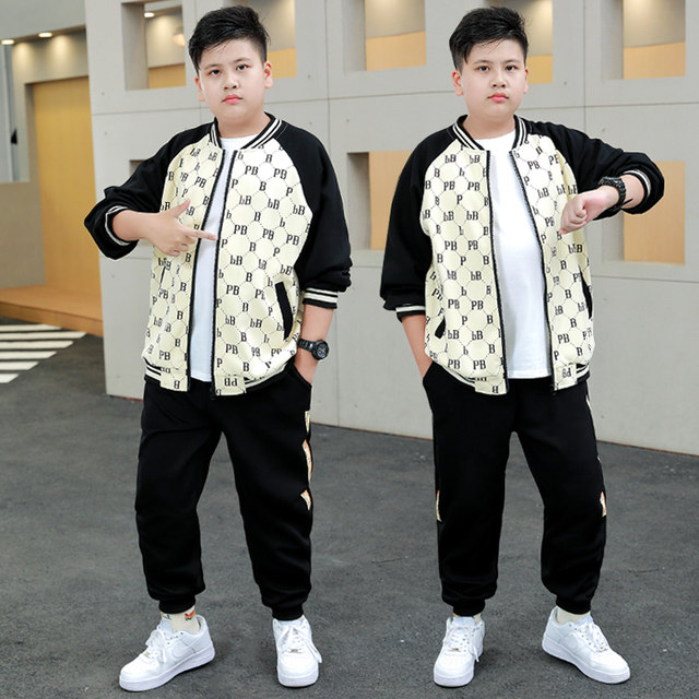 Fat boy sports baseball suit spring and autumn plus fat increase zipper ...