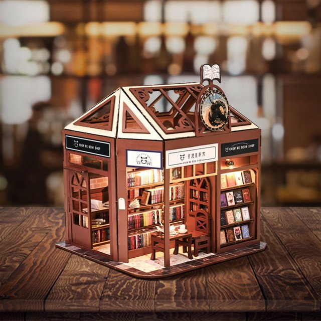 Pet shop Meow Meow DIY House Handmade small house knows my bookstore ...