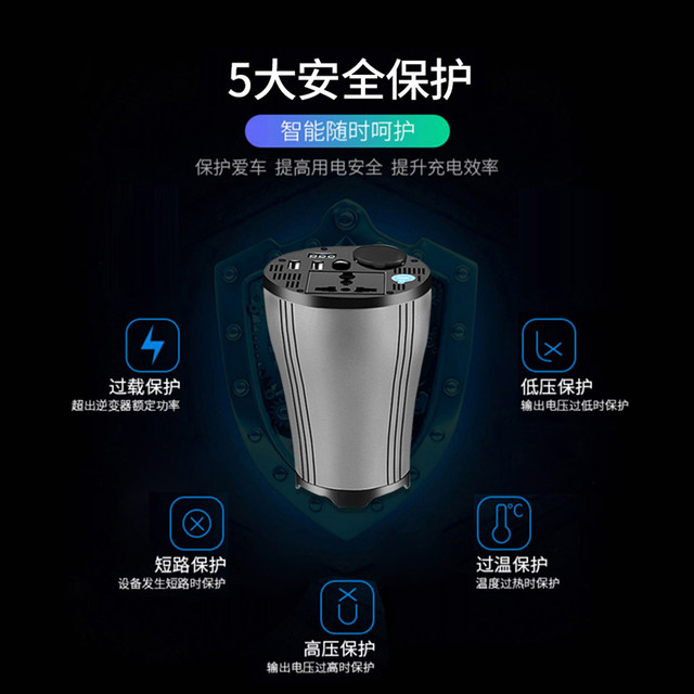 Tesla Model3/Y special new energy vehicle inverter 16V to 220V sine ...