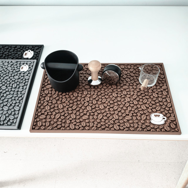 Coffee bar mat anti-slip pad milk tea drain coffee machine storage pad ...