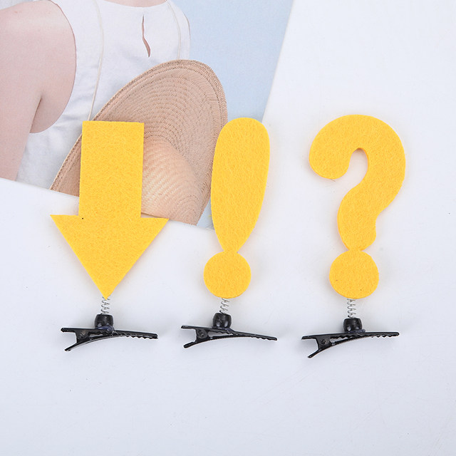 Cute magical symbol headband exclamation mark question mark hair clip ...