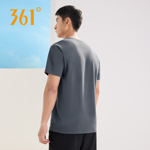 361T-shirt men's 2025 summer new loose fast drying short-sleeved top breathable casual sports ...