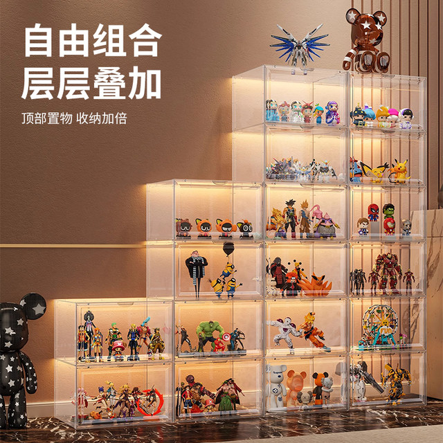 Figure storage display cabinet Lego toy box display box blind box ...