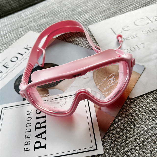 Korean version of swimming glasses adult large frame swimming goggles ...