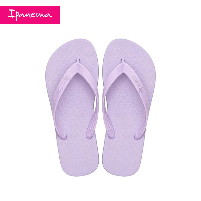 Ipanema classic solid color series flip-flops women's soft-soled flip ...