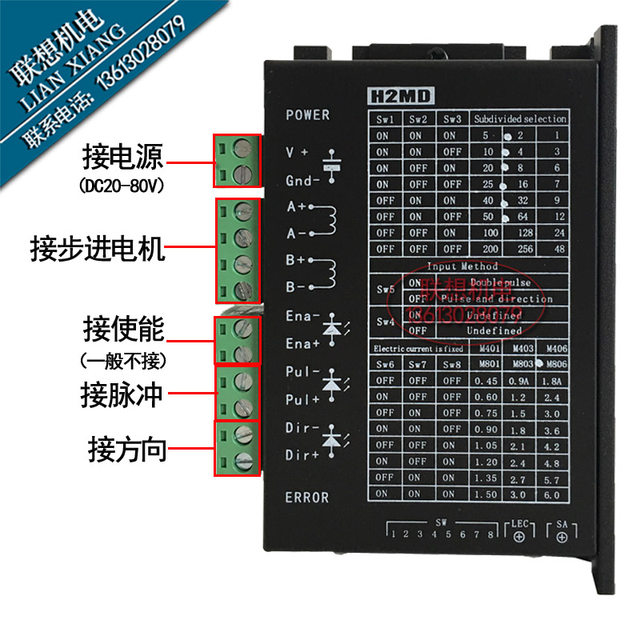 H2MD step motor drive terminal laser marking GKG 425786 step motor ...