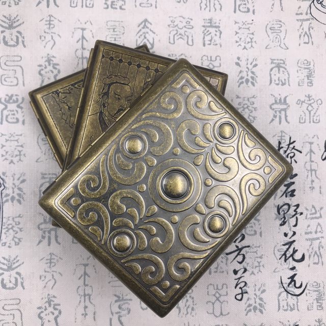 Retro Qingu Copper 16 Sun Tzu's Military Method Great Wall tobacco ...