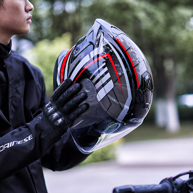 GXT motorcycle helmet 3C certified four-season universal half helmet ...