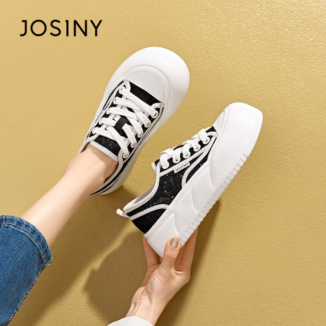 Zhuosini's new summer 2024 breathable mesh lace-up canvas shoes for ...