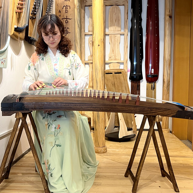 Professional-grade small guzheng portable beginner's entry-level 21 ...