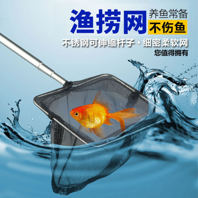 Fish tank fish fishing stainless steel square fish fishing hand-made ...