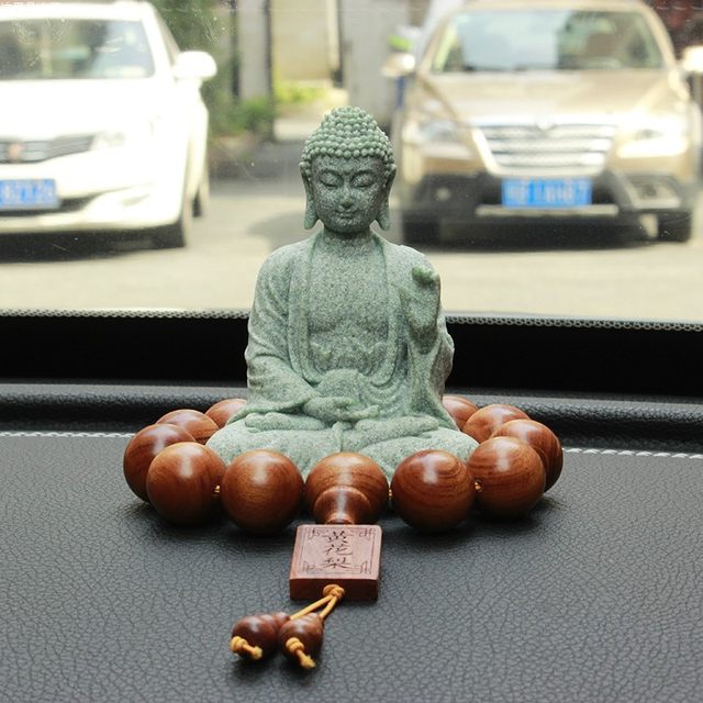 Car Buddha statue ornaments 2025 new Buddhist car interior accessories ...