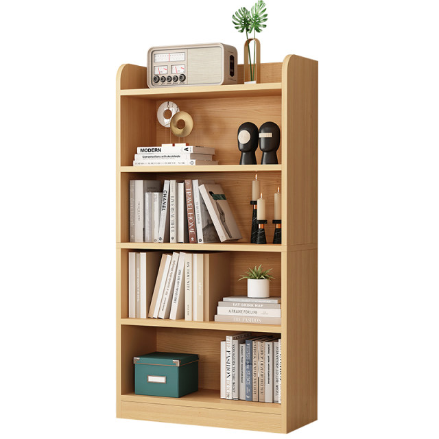 Solid wood bookshelf bookcase Multi -layer shelf landing floor low ...