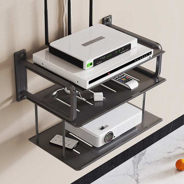 TV set-top box rack for wireless network router wall-mounted bracket ...
