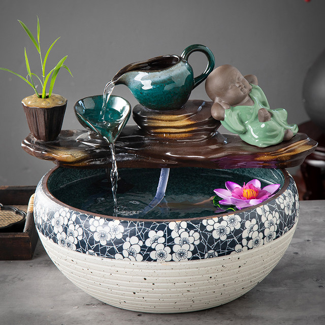 Formulator ceramic tank fish farming decorative ornament Feng Shui ...