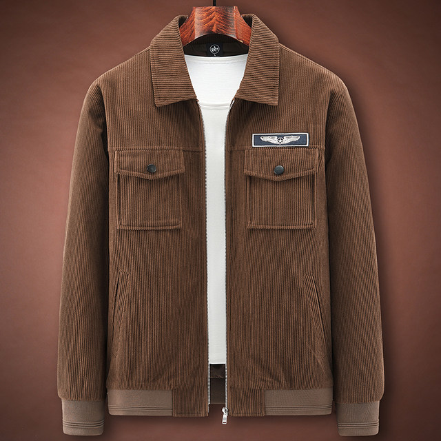 Cordon -cord puffy jacket Men's spring and autumn multi -bag ...