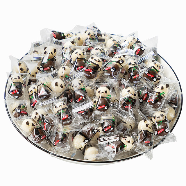 Keliguo Panda Mailisu Dark Chocolate Bean Internet celebrity bulk candy ...