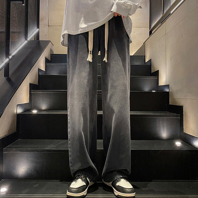 Gradient jeans men's 2025 new autumn and winter cleanfit American high ...