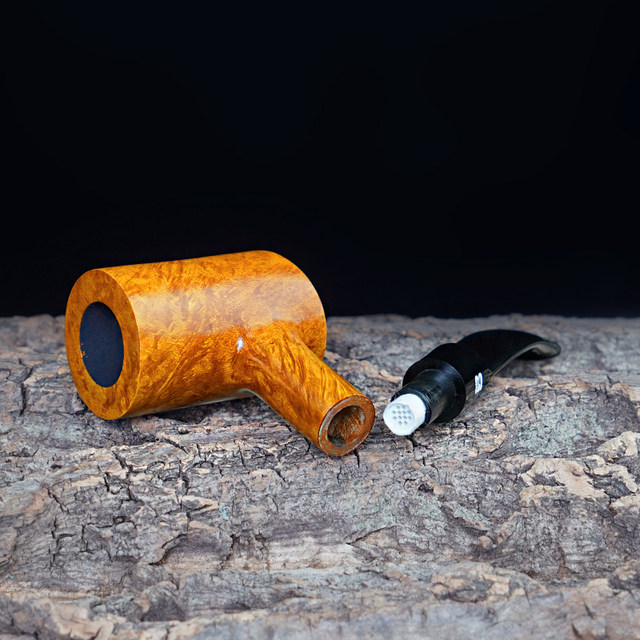 Imported briar wood pipe men's handmade hammer pipe classic old ...