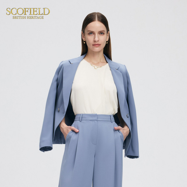 Scofield women's casual intellectual workplace suit jacket waist ...
