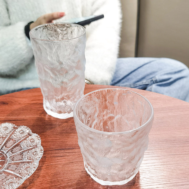 Nordic ins simple glacier pattern glass cup flower tea cup whiskey cup ...