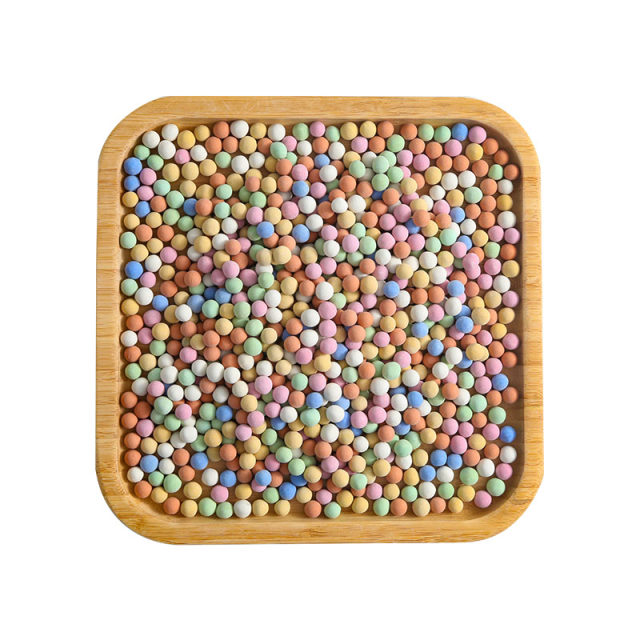 Colored ceramsite particles for flower bottom flower paving, breathable ...