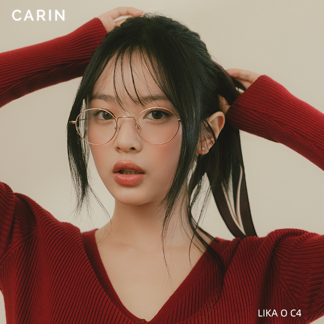 CARIN glasses frames show face small LIKA, EDELLS pure titanium thin ...