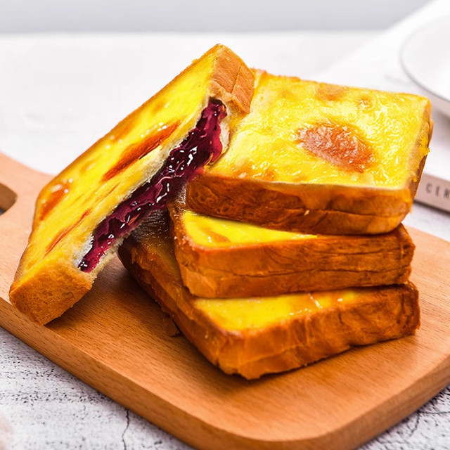 Blueberry flavor roast cheese spit bread full box breakfast cake fast ...