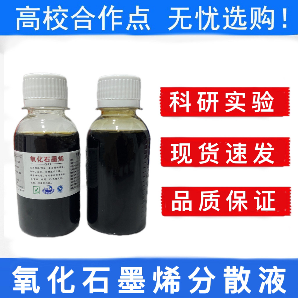 Graphene oxide dispersion water-soluble single layer without ...