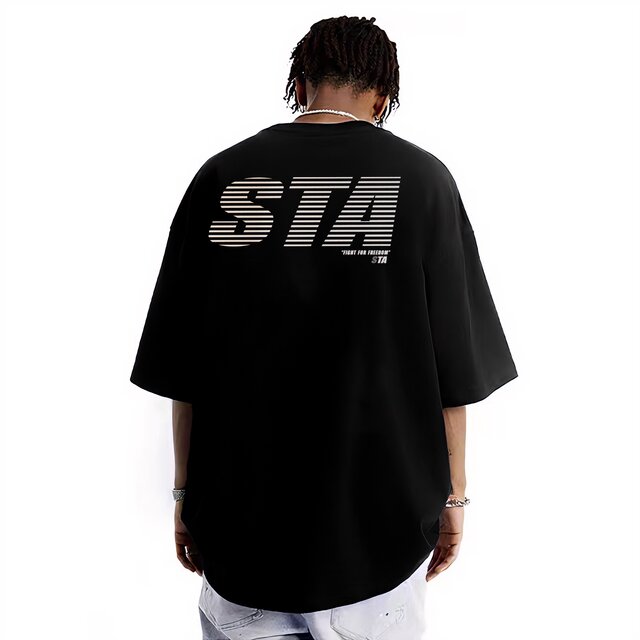 STA flagship store gradient design short-sleeved men's and women's ...