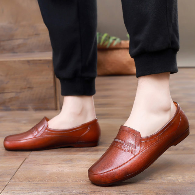 Men's single shoes wear fashionable flat sole non-slip retro nostalgic ...