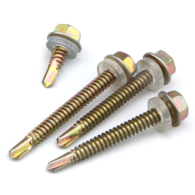External hexagonal drill tail screws, color steel tile dovetail screws ...