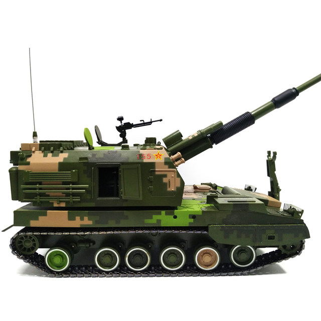 1:18 PLZ-05 type 155 mm self-propelled grenade model gun grenade cannon ...